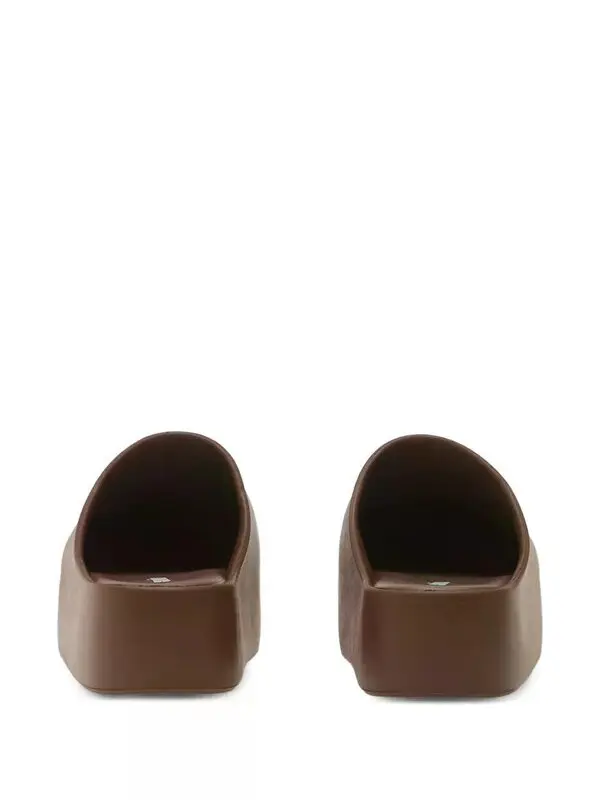 Melissa Free Clog Platform Mules - Brown