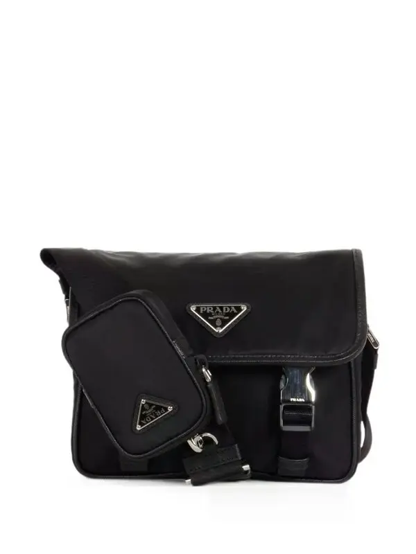 Prada Re-nylon And Saffiano Leather Shoulder Bag