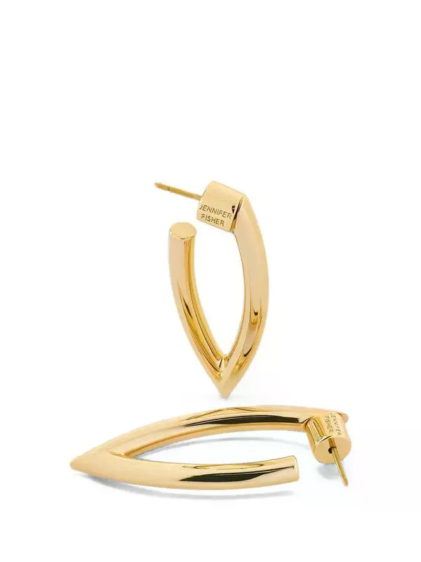 JENNIFER FISHER Marquise Small Hoop Earrings