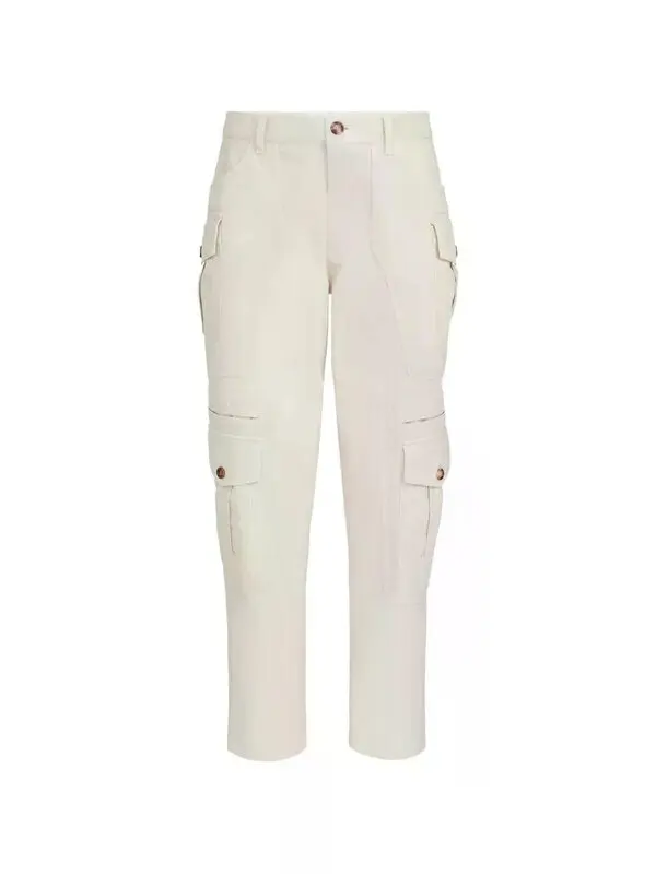 Brunello Cucinelli Peached Cotton Gabardine Explorer Trousers