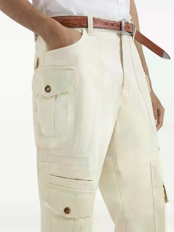 Brunello Cucinelli Peached Cotton Gabardine Explorer Trousers