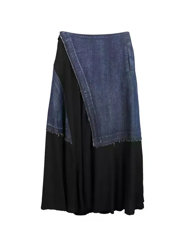 Yohji Yamamoto Y's Hybrid Skirt - Black