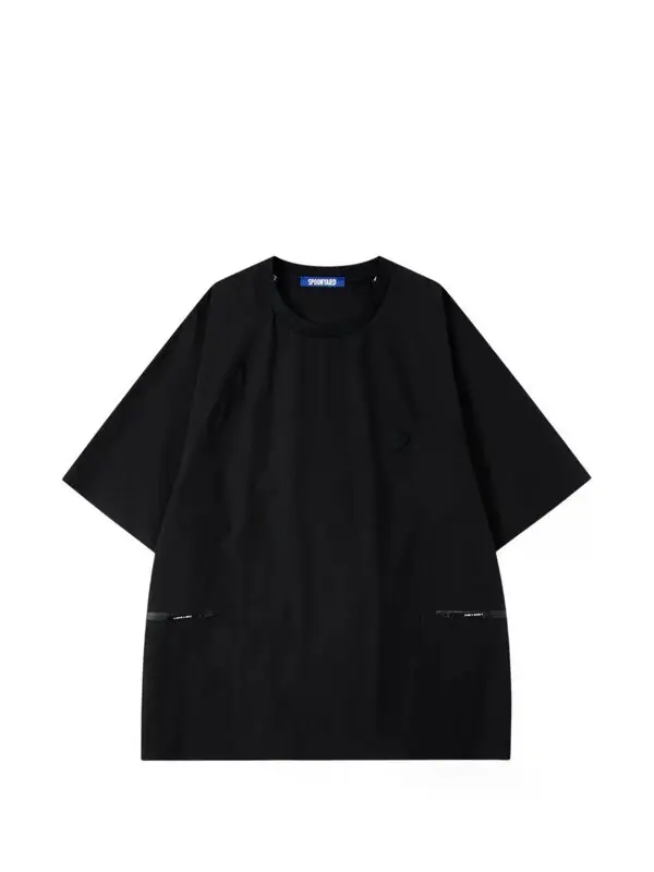 SPOONYARD Raglan-sleeve Zip-pocket T-shirt