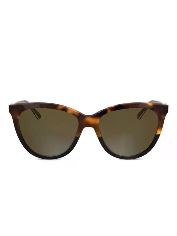 Calvin Klein Tortoiseshell Cat-eye Sunglasses - Brown