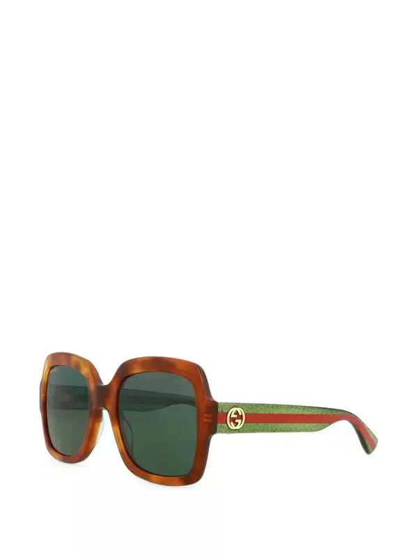 Gucci Oversized Square Sunglasses - Brown