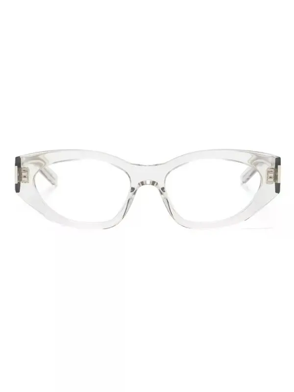 Saint Laurent Sl 638 Cat-eye Frame Glasses - Neutrals