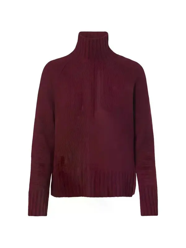 Max Mara Roll-neck Raglan-sleeve Sweater - Red