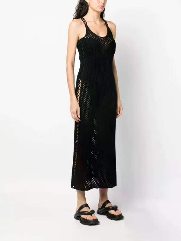 Chloé Open-knit Midi Dress
