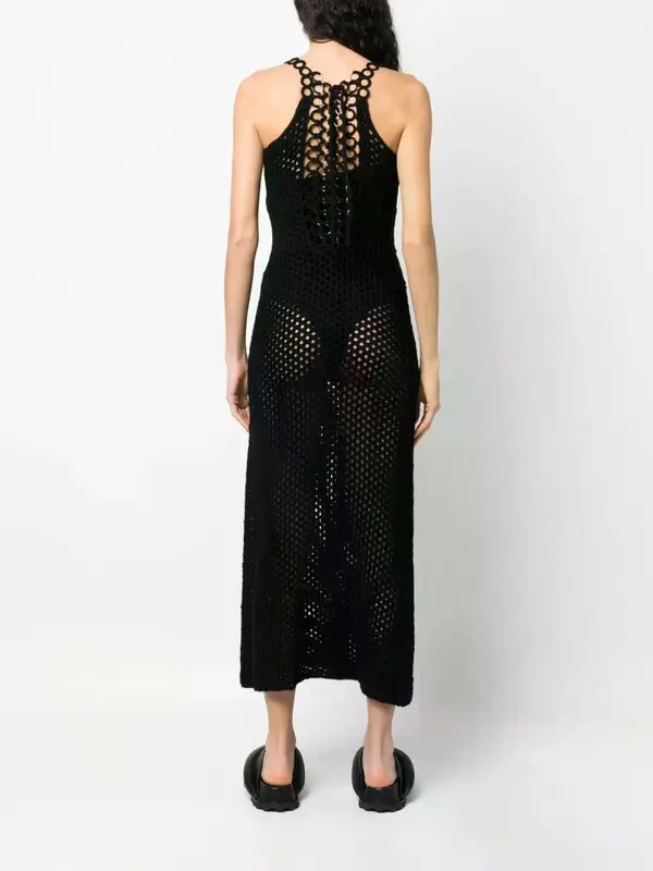 Chloé Open-knit Midi Dress