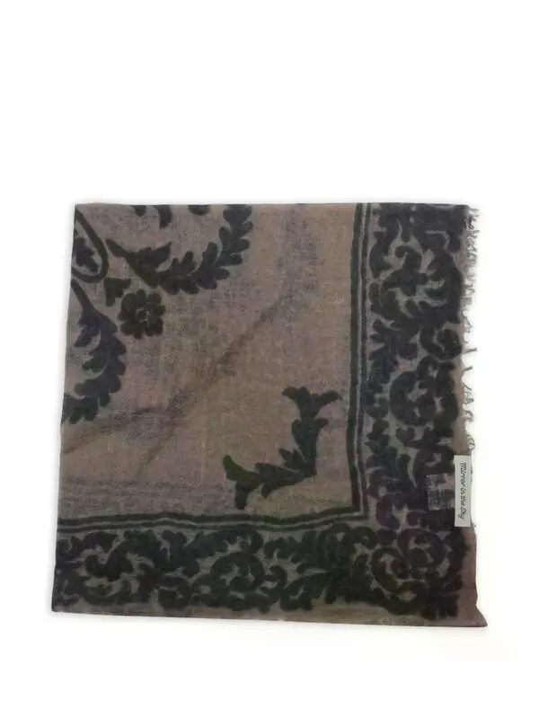 MIRROR IN THE SKY Souffle Print Scarf - Neutrals