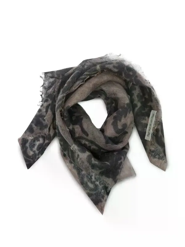 MIRROR IN THE SKY Souffle Print Scarf - Neutrals