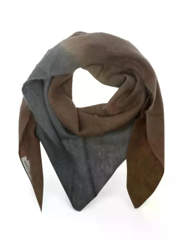 MIRROR IN THE SKY Bandana Dégradé-effect Scarf - Brown