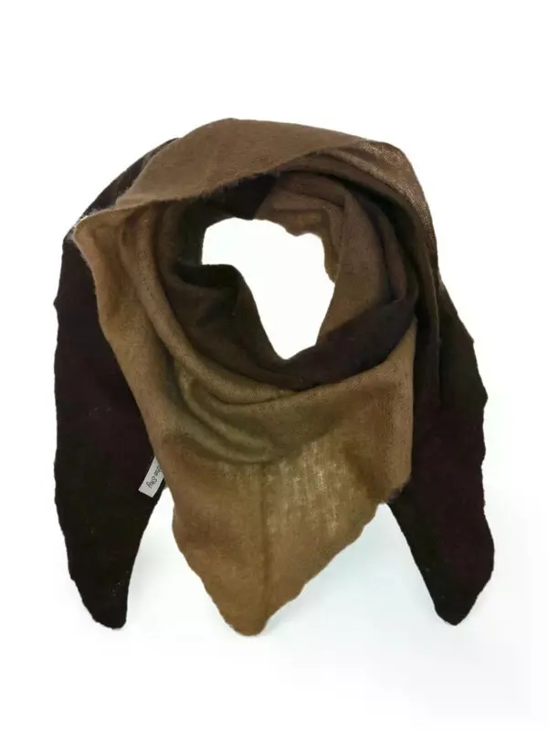 MIRROR IN THE SKY Bandana Dégradé-effect Scarf - Brown