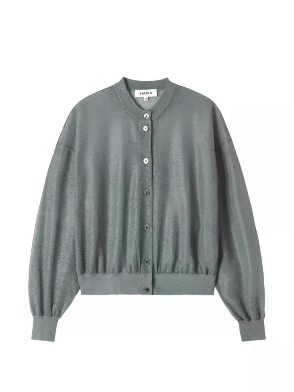 ENFOLD Button-up Drop-shoulder Cardigan