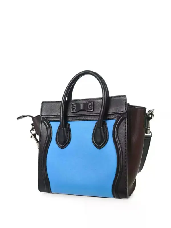 Celine 2014 Tricolor Micro Luggage Tote Bag