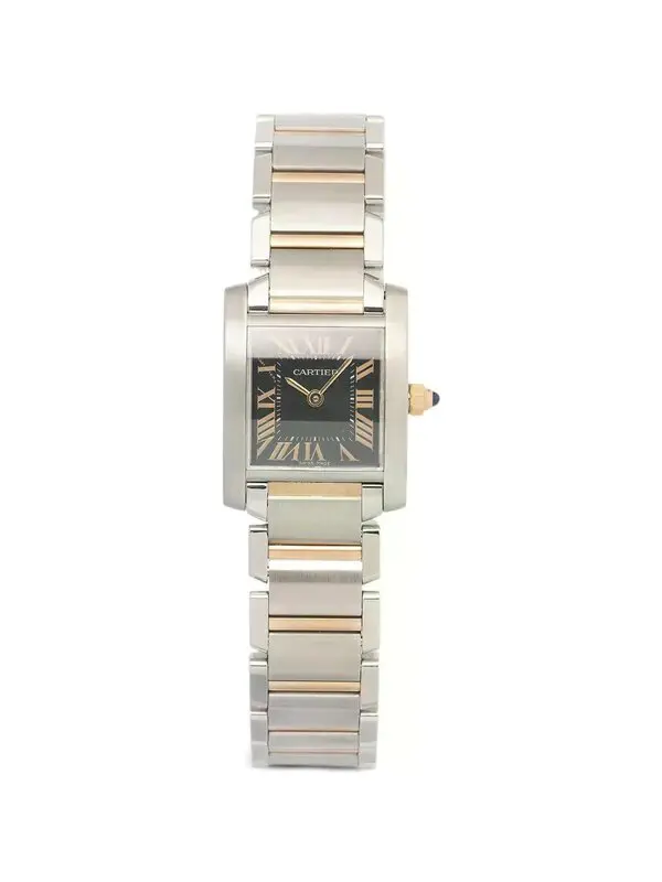 Cartier Tank Française 20mm Watch - Black