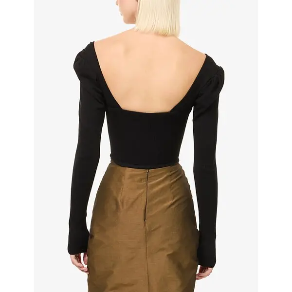 VIVIENNE WESTWOOD Bea Corset Cotton-and-cashmere Cardigan