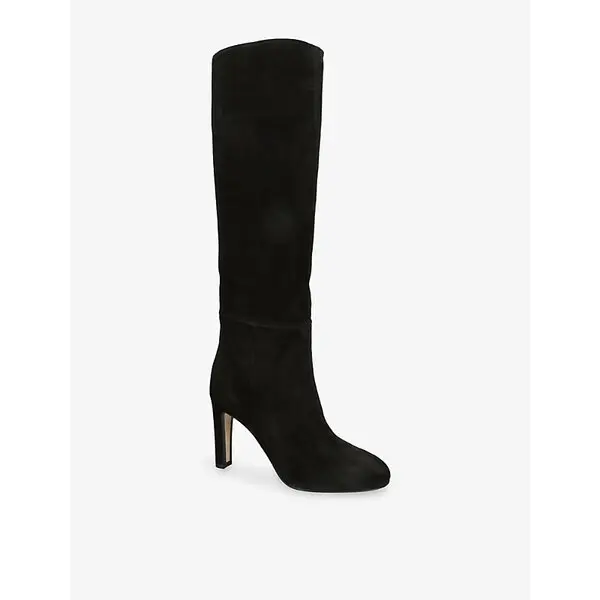 ALEVI MILANO Auryn 95 Suede Heeled Knee-high Boots