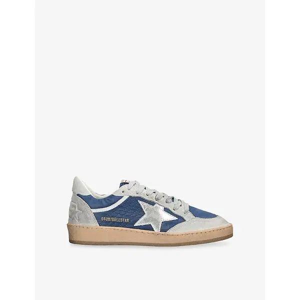 GOLDEN GOOSE Ballstar 51123 Suede Trainers - Blue/pal.c