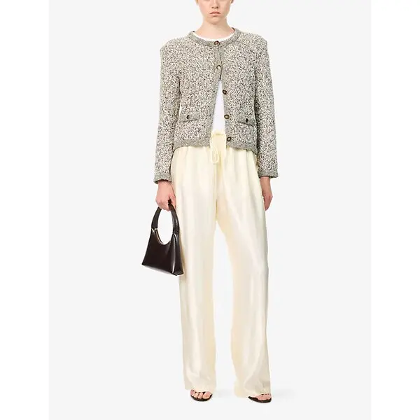 Veronica Beard Rexton Structured Cotton-blend Cardigan