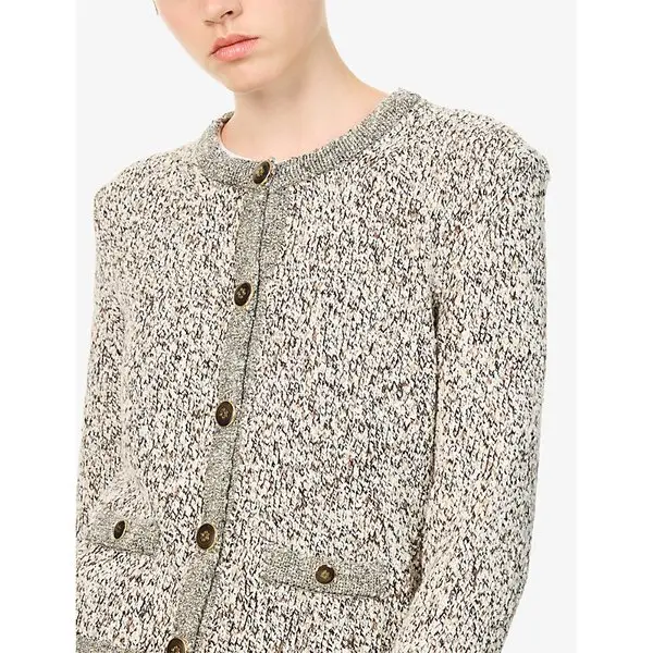 Veronica Beard Rexton Structured Cotton-blend Cardigan