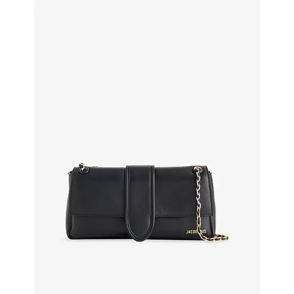 Jacquemus The Bambino Chaîne Leather Shoulder Bag - Black