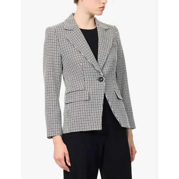 Veronica Beard Healy Checked Stretch-twill Blazer