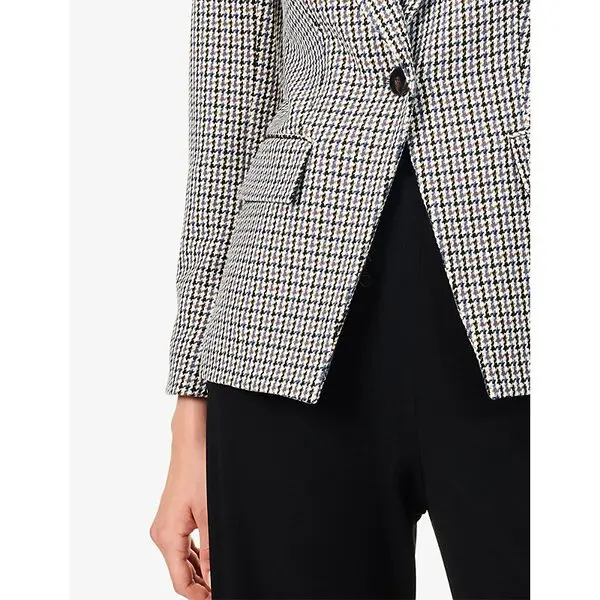 Veronica Beard Healy Checked Stretch-twill Blazer