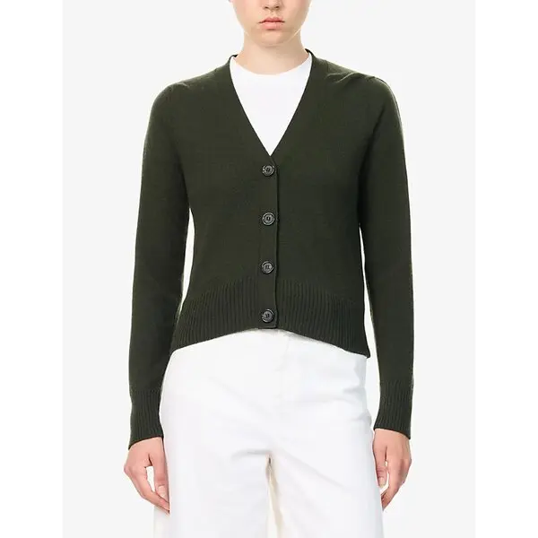 Veronica Beard Solene V-neck Cashmere Cardigan