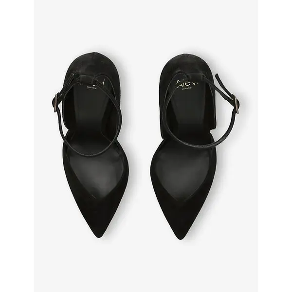 ALEVI MILANO Camilla 110 Suede Heeled Courts
