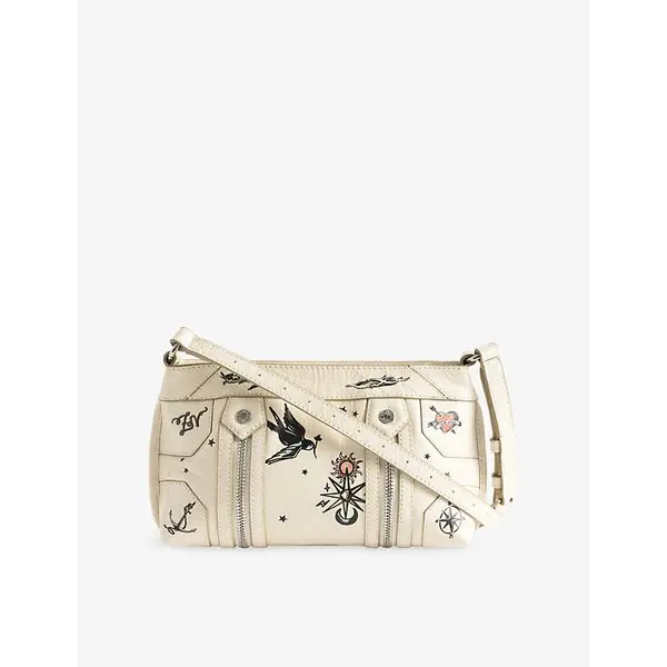 Zadig&Voltaire Sunny Mood Tattoo Leather Cross-body Bag - Flash