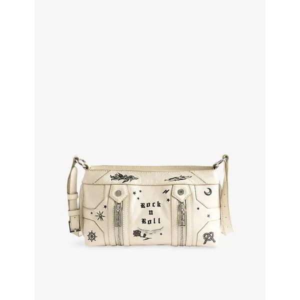 Zadig&Voltaire Sunny Mood Tattoo Leather Cross-body Bag
