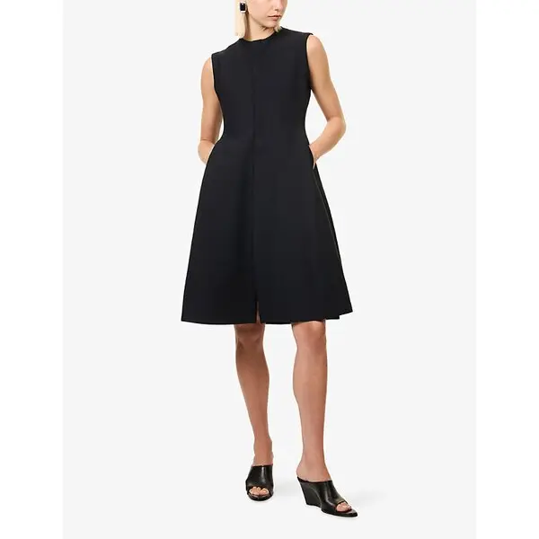 CFCL Milan Vest Woven Midi Dress - Black