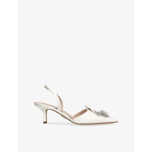 Rodo Dafne 55 Slingback Heeled Satin Mules