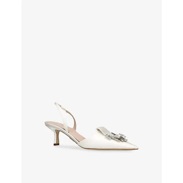 Rodo Dafne 55 Slingback Heeled Satin Mules
