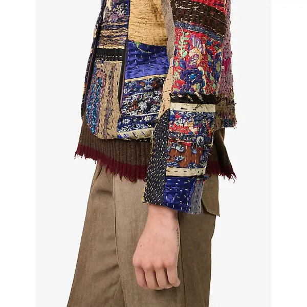 By Walid Patchwork Rawan Woven Jacket