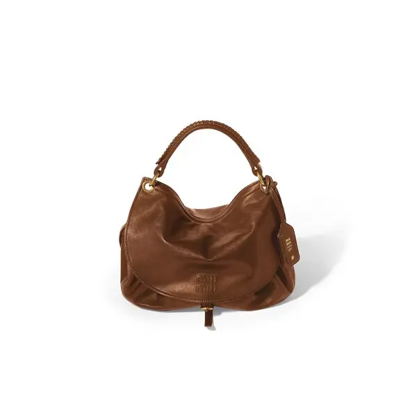 Miu Miu Rendez-vous Leather Bag - Oak