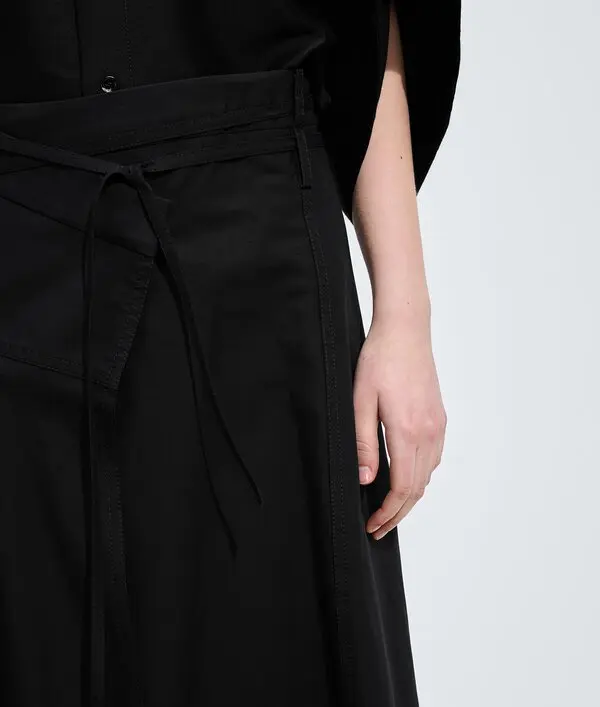 Bottega Veneta Compact Cotton Toile Asymmetric Skirt