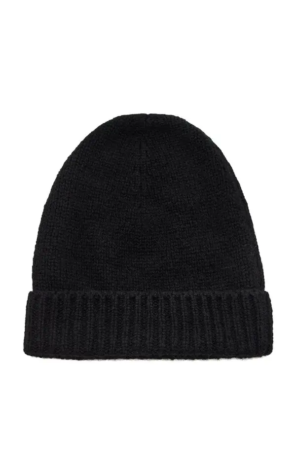 THE ROW Pvirk Cashmere Beanie - Black