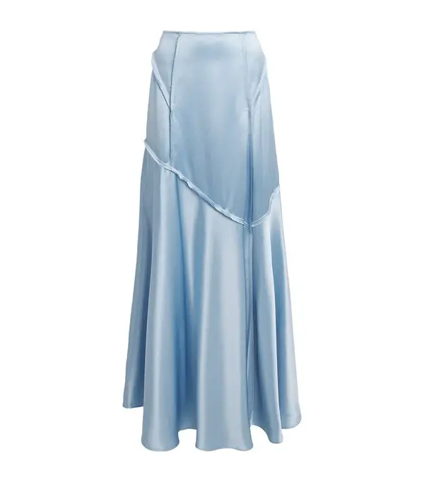 GANNI Satin Maxi Skirt