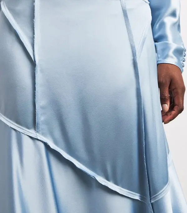 GANNI Satin Maxi Skirt