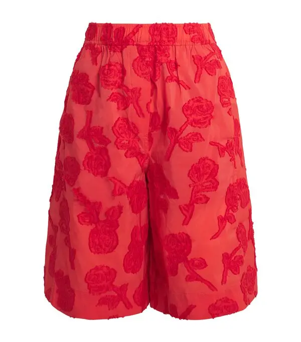 GANNI Floral Elasticated Shorts
