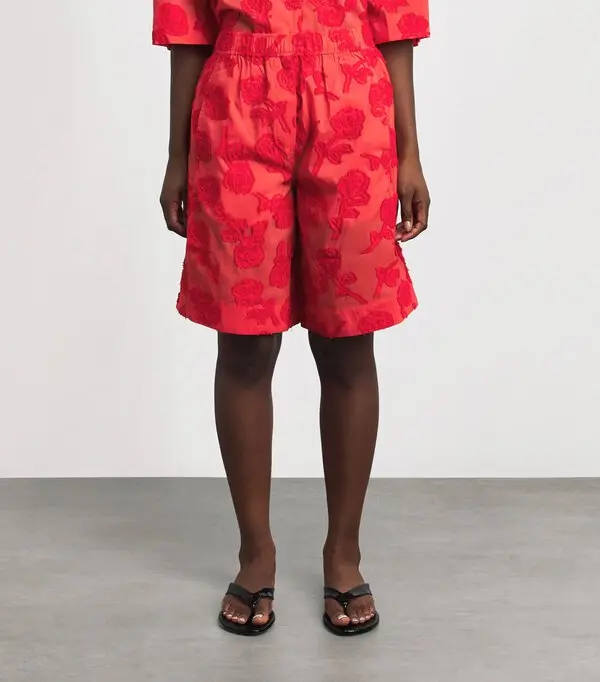 GANNI Floral Elasticated Shorts