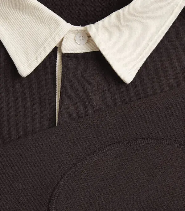 FRAME Contrast-collar Rugby Polo Shirt