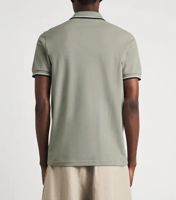 Fred Perry Cotton Twin Tipped Polo Shirt - Green