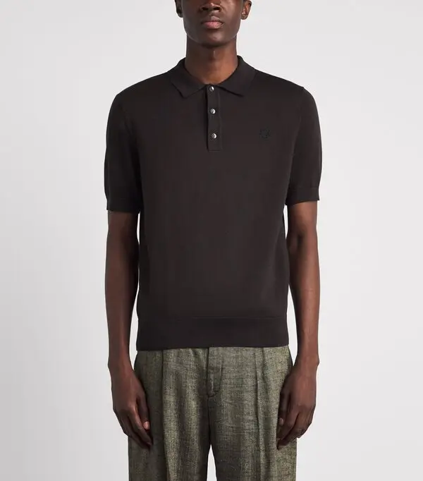 Fred Perry Cotton Knitted Polo Shirt