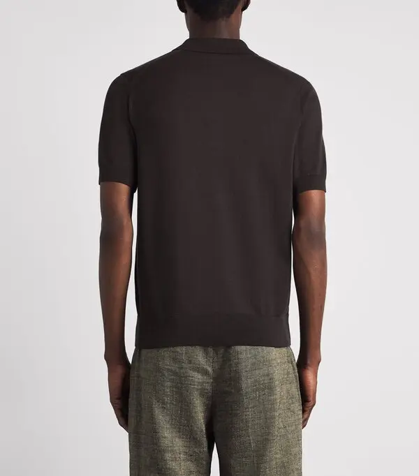 Fred Perry Cotton Knitted Polo Shirt