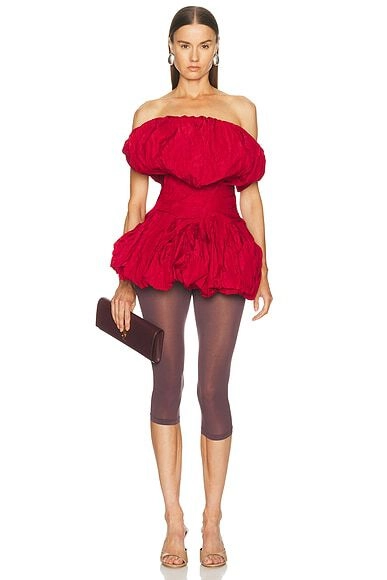 Magda Butrym Strapless Bubble Mini Dress