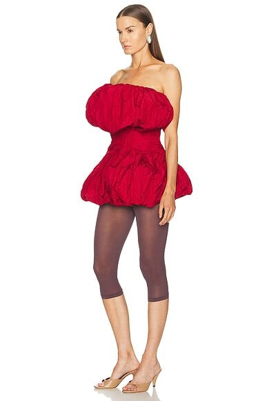 Magda Butrym Strapless Bubble Mini Dress