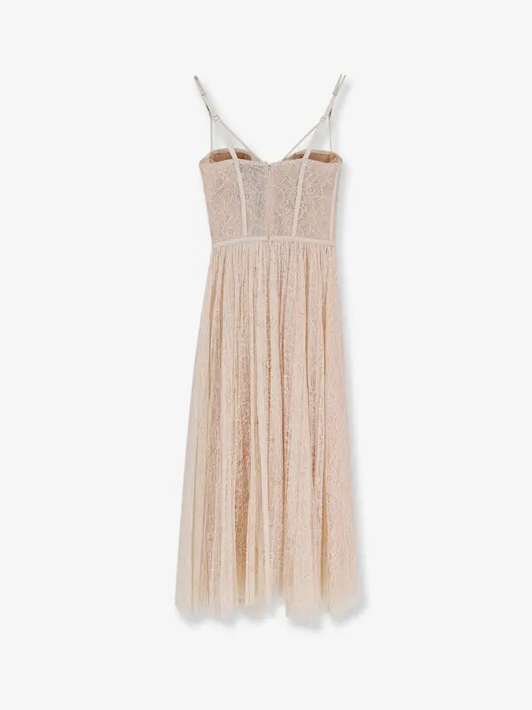Elisabetta Franchi Lace Corset Detail Dress